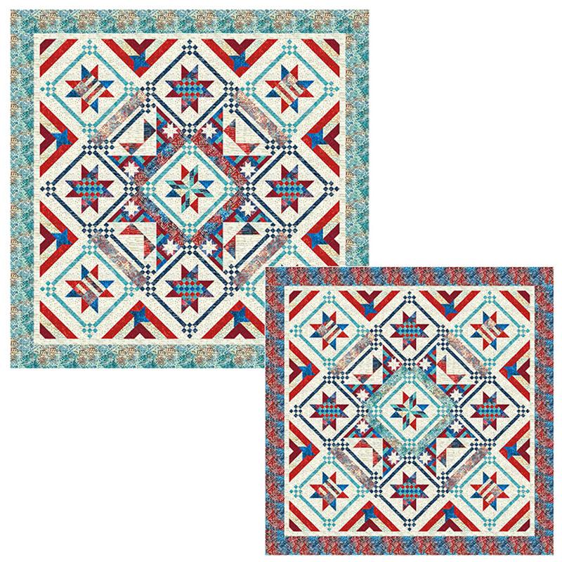 Star Spangled Sampler Pattern – Batiks Etcetera & Sew What Fabrics