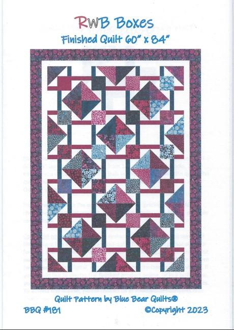 RWB Boxes Pattern – Batiks Etcetera & Sew What Fabrics