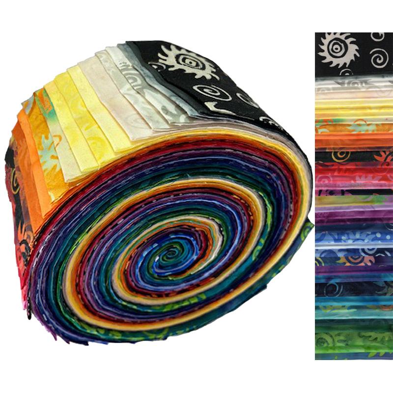Signature Batik Jelly Roll – Batiks Etcetera & Sew What Fabrics