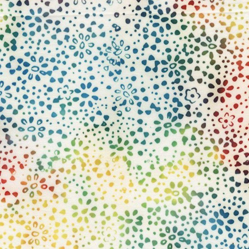 Anthology Daisy Dots 878 Q 15 Rainbow – Batiks Etcetera & Sew What Fabrics