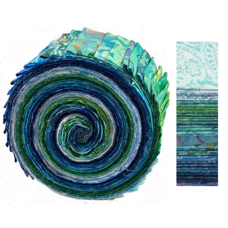 Caribbean Batik Jelly Roll – Batiks Etcetera & Sew What Fabrics