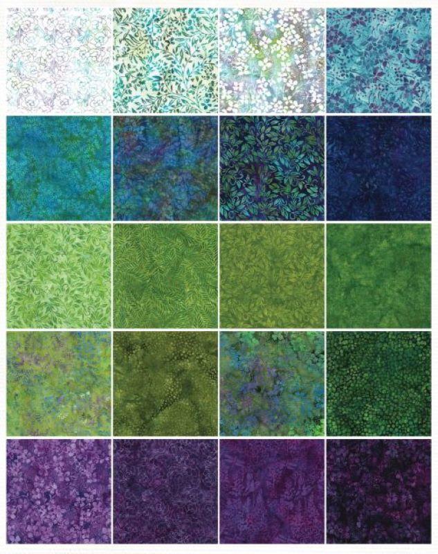 Island Batik Floral Fun Strip Pack X – Batiks Etcetera & Sew What Fabrics