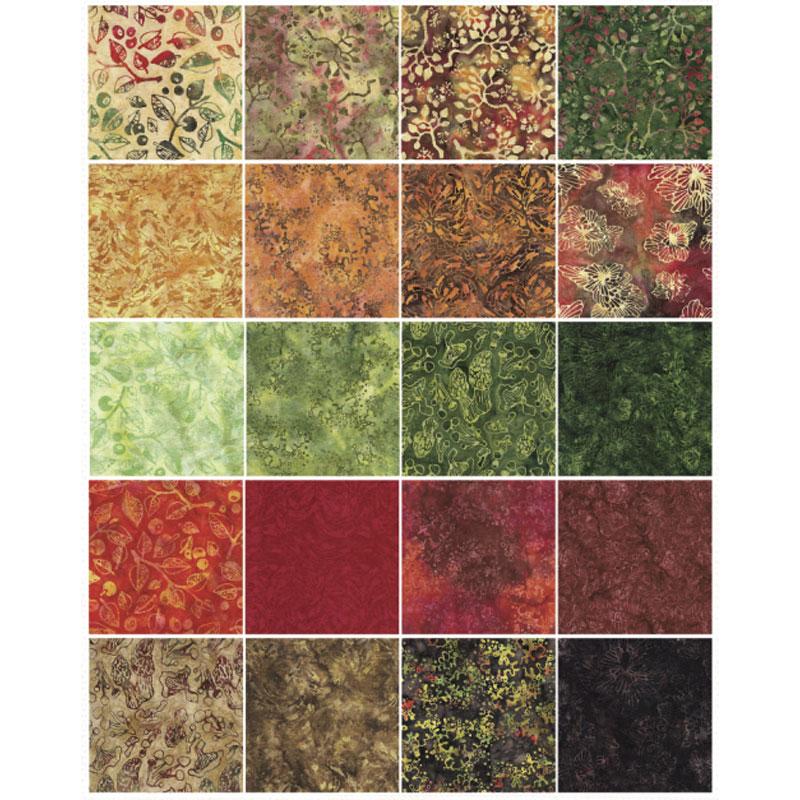 Island Batik Forest Flora Strip Pack – Batiks Etcetera & Sew What Fabrics