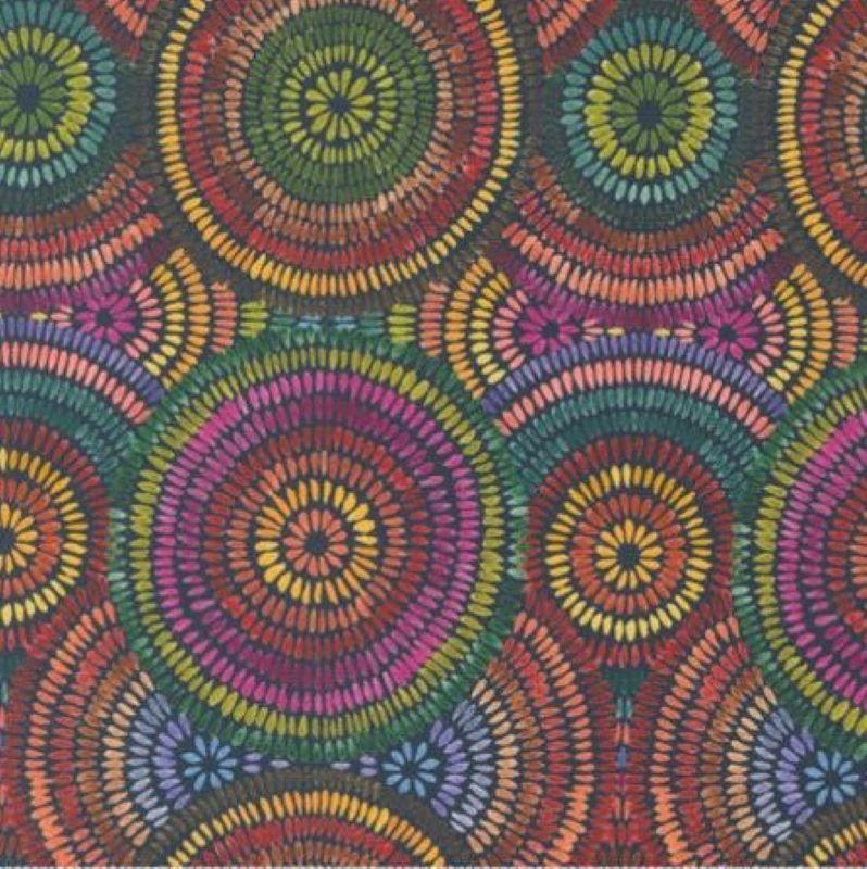 Moda Floribunda 39806 14 Midnight – Batiks Etcetera & Sew What Fabrics