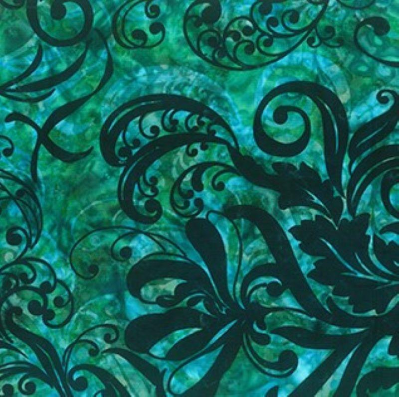 Northcott Banyan Vintage Swirl 83106 1016 Jade X – Batiks Etcetera ...