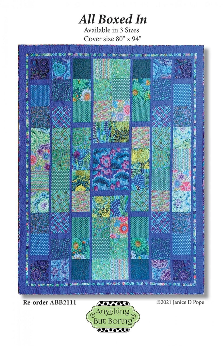 All Boxed In Pattern From Anything But Boring By Janice Pope X – Batiks ...