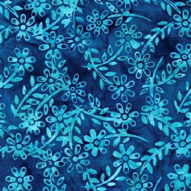 Anthology Blue Emerald 3287Q X Navy – Batiks Etcetera & Sew What Fabrics