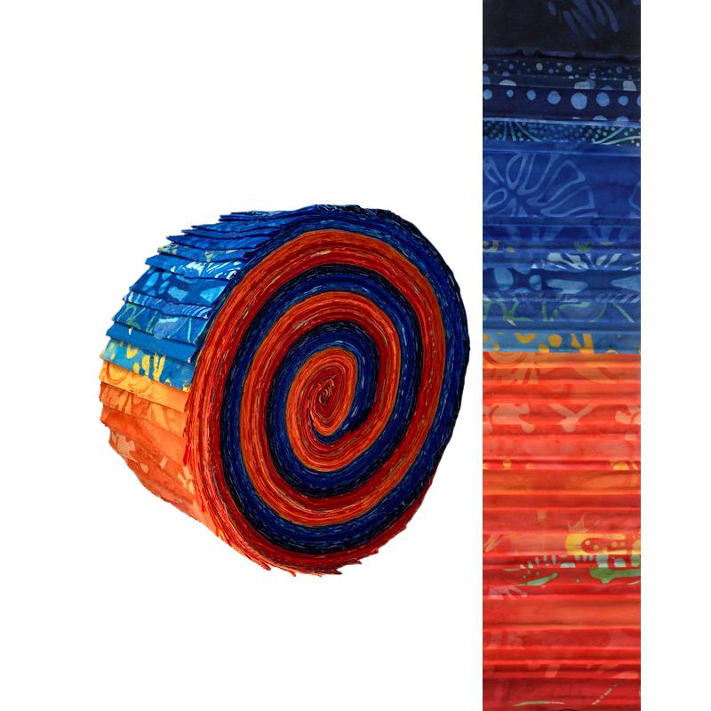 Harmony Batik Jelly Roll – Batiks Etcetera & Sew What Fabrics