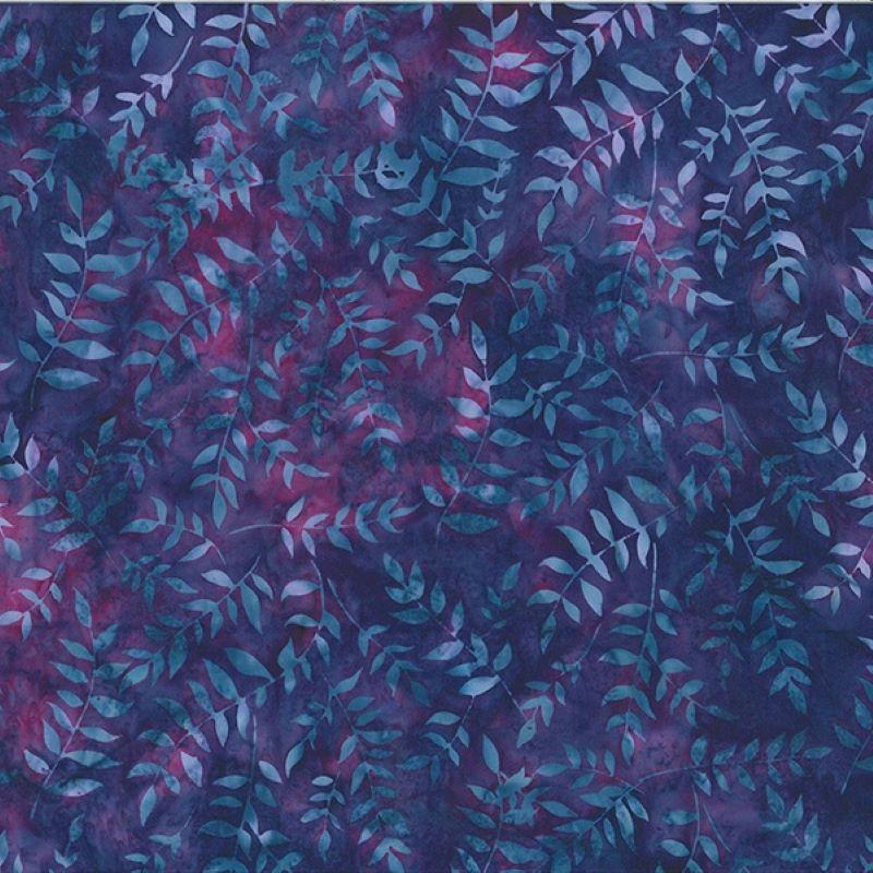 Hoffman Leaf V2520 382 Grape Juice – Batiks Etcetera & Sew What Fabrics