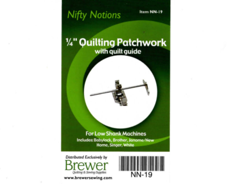 Nifty Notions 1/4in Foot with Quilting Guide – Batiks Etcetera & Sew ...