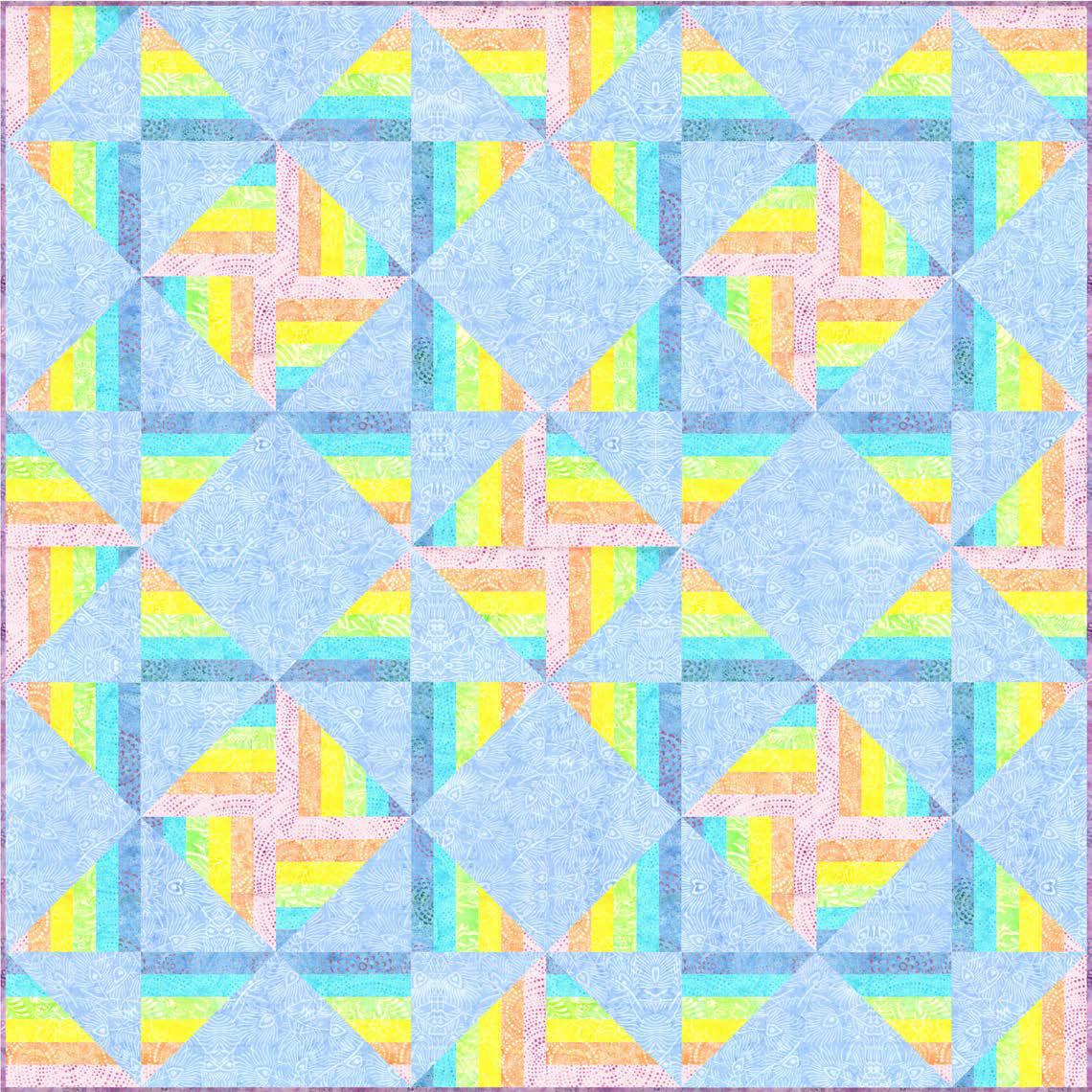 Pastel Glow Quilt - Free Pattern Download – Batiks Etcetera & Sew What ...