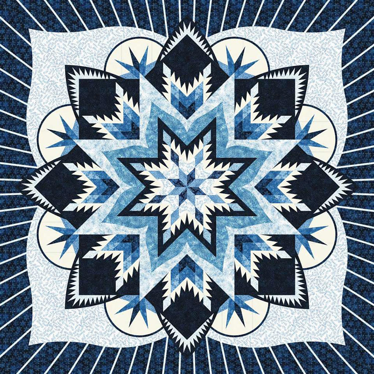 Peaceful Snowfall Let It Snow Quilt Kit - Judy Niemeyer X – Batiks ...