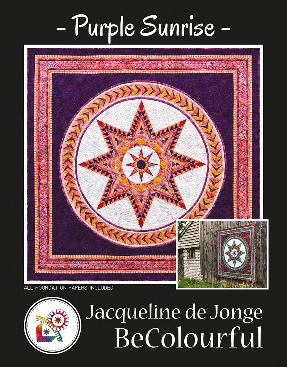 Purple Sunrise Quilt Pattern - Jacqueline de Jonge X – Batiks Etcetera ...