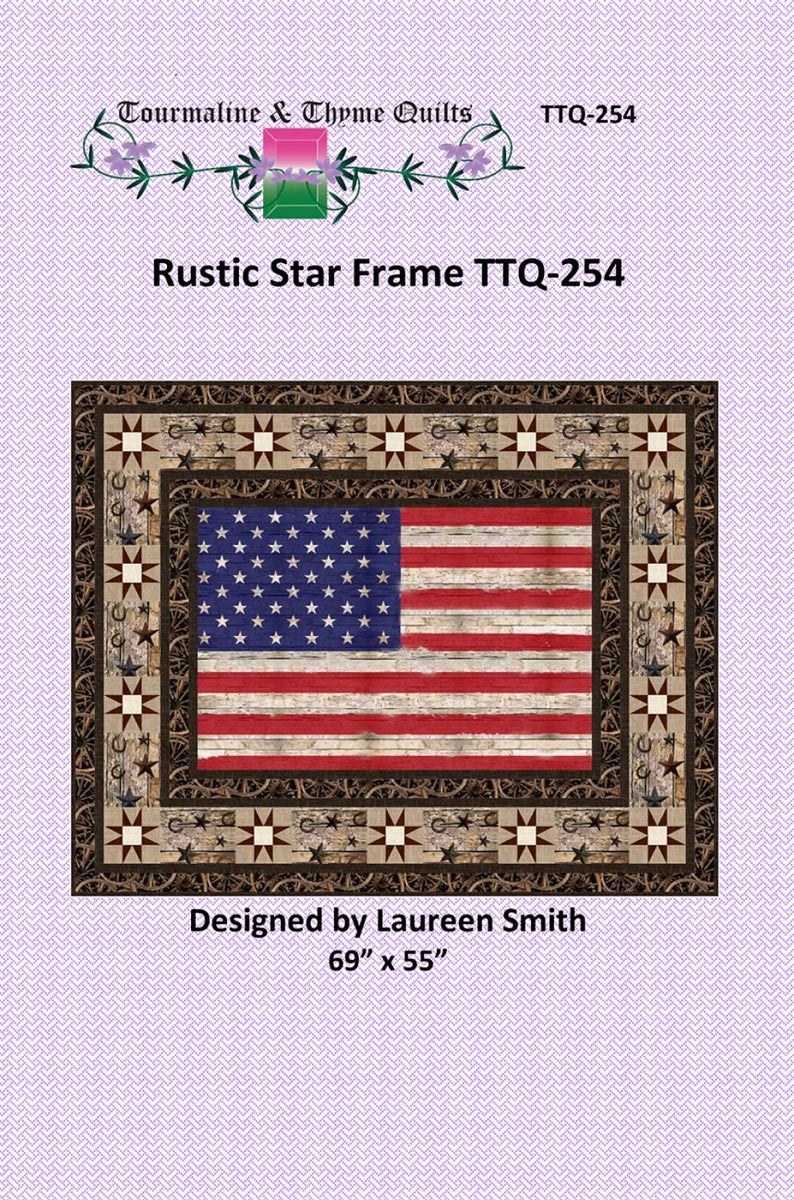 Rustic Star Frame From Touramaline & Thyme By Laureen Smith X – Batiks ...