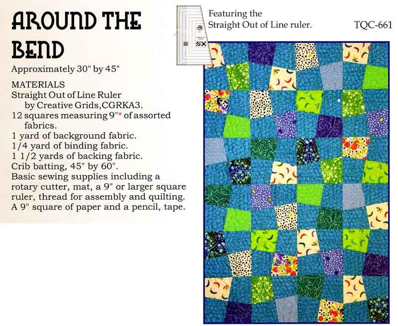 Around the Bend Project Sheet – Batiks Etcetera & Sew What Fabrics